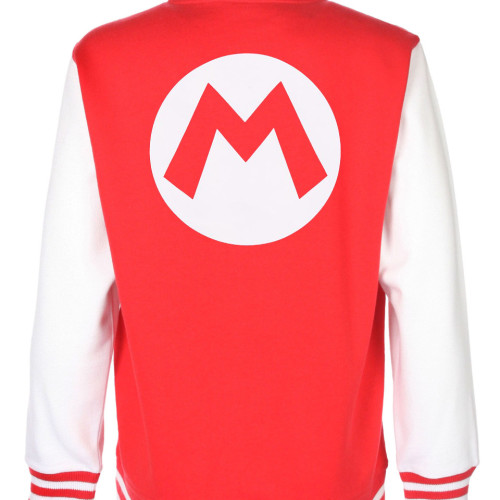 Children's Super-Mario-Bros 'Mario' Varsity Jacket AGES 3-13yrs ...