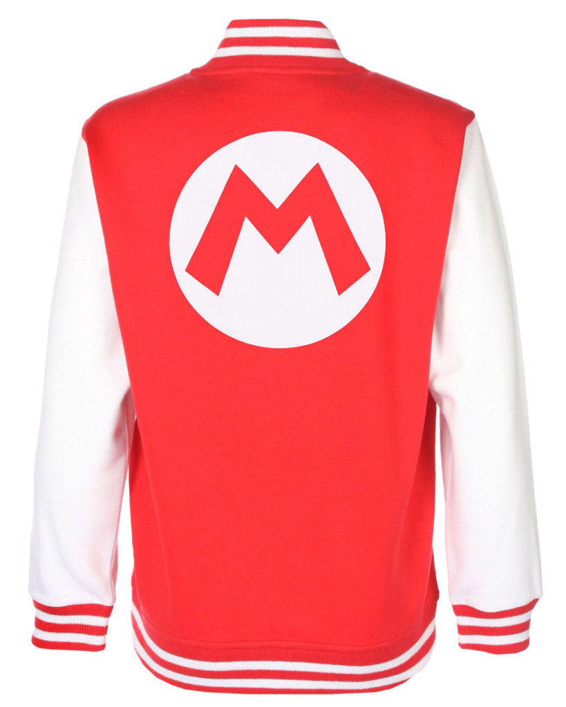 Children's Super-Mario-Bros 'Mario' Varsity Jacket AGES 3-13yrs ...