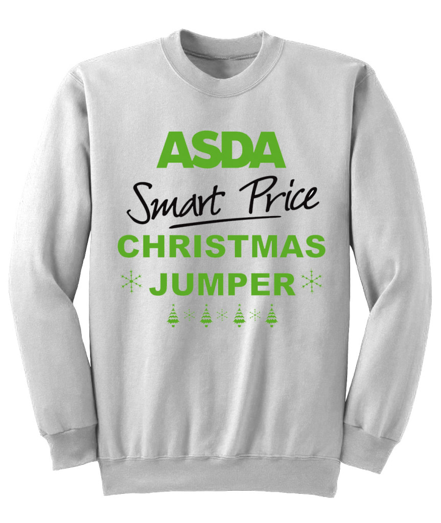 ASDA Smart price funny Christmas jumper Sweatshirt NEW XS-XXL - Reverb ...